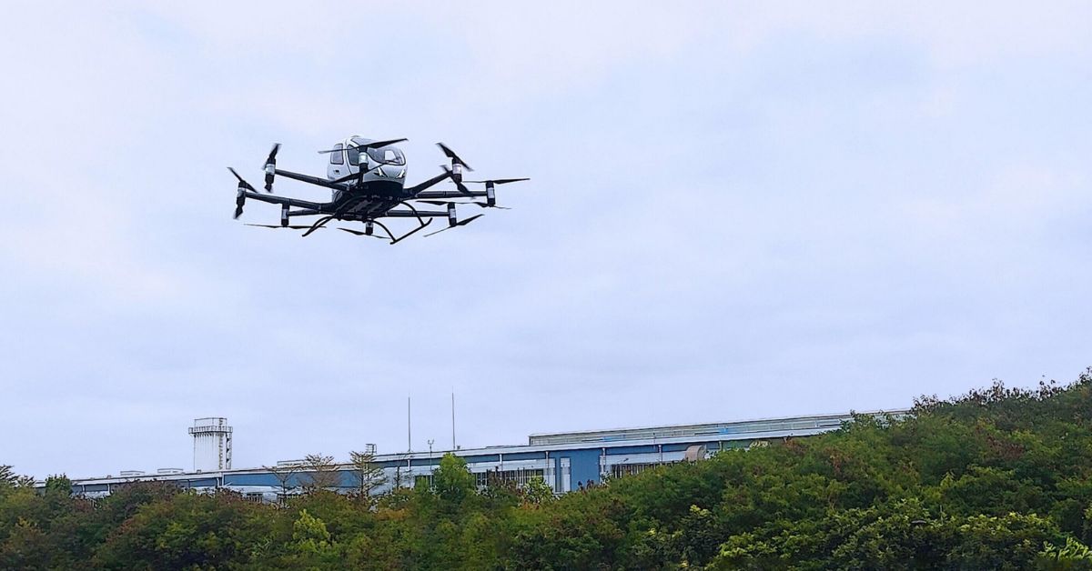 EHang Electric Air Taxi: Launch of the World's First Autonomous Flying ...